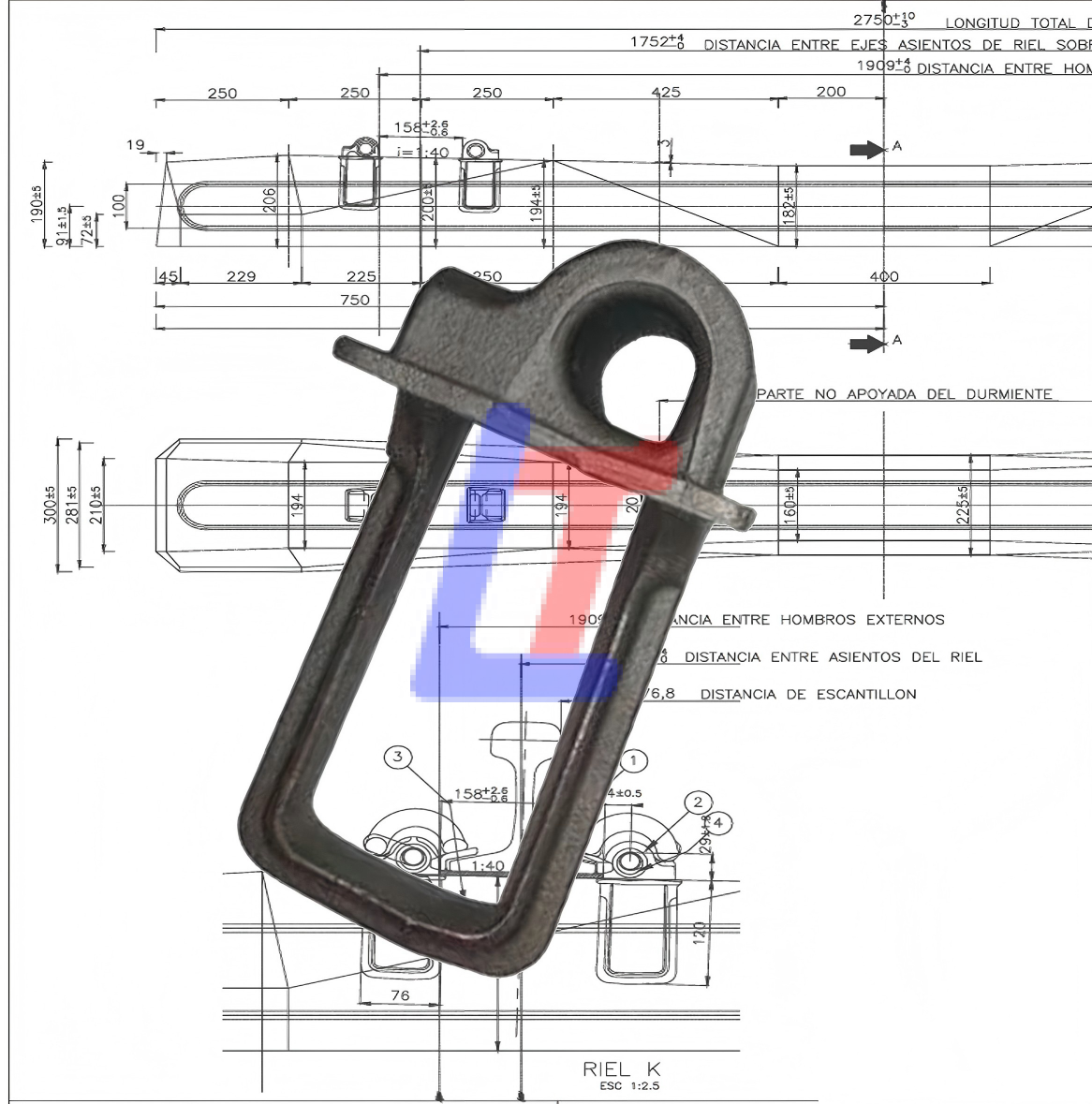 Rail shoulder: New type Rail Shoulder Now in Mass Production!